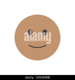 Slightly smiling face. Ironic smile, pain behind the smile. 3D stylized ...