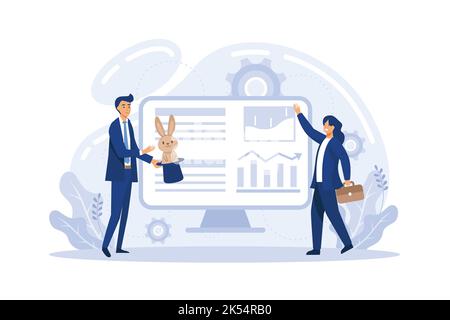 Marketing Trick and Business Magic Landing Page Template Set ...