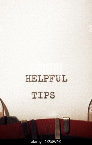Word writing text Helpful Tips Question. Business photo showcasing ...