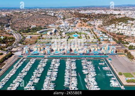 Albufeira architecture, south Portugal. Marina de Albufeira apartments ...