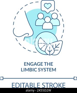 Engage limbic system concept icon Stock Vector Image & Art - Alamy