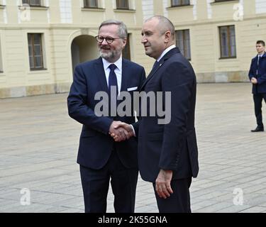 Bulgarian President Rumen Radev and First Lady of Bulgaria Desislava ...
