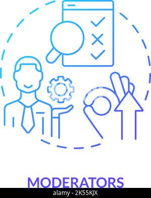 Moderators concept icon Stock Vector Image & Art - Alamy
