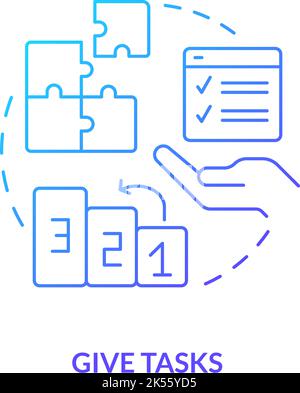 Give tasks concept icon Stock Vector Image & Art - Alamy