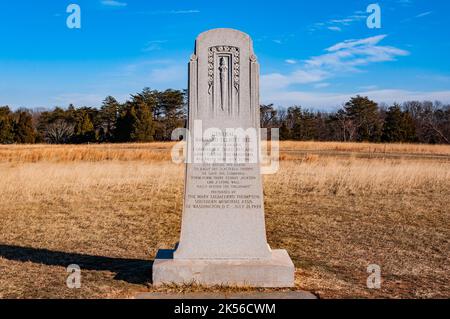 General Bee monument, Manassas National Battlefield Park, Virginia ...