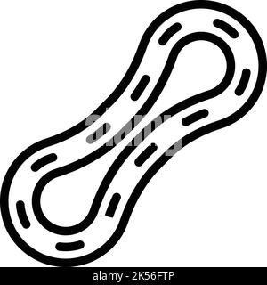 Miami International Autodrome Track Map for Poster Wall Art Stock ...