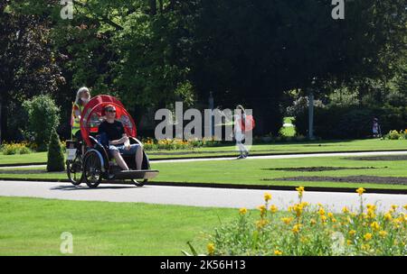 rickshaw, abbey gardens, bury st edmunds, suffolk Stock Photo - Alamy