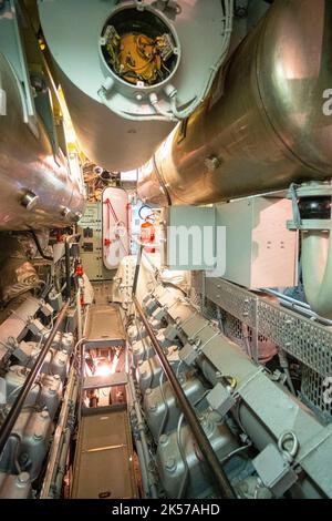 Submarine, Museo del mare, Galata, Maritime Museum, Genoa, Italy Stock ...