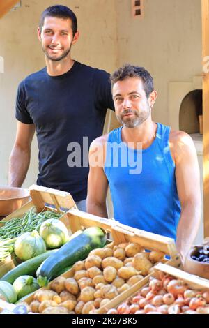 France, Drome, Drome Provencal, Baronnies, Villeperdrix, Perdicus farm ...