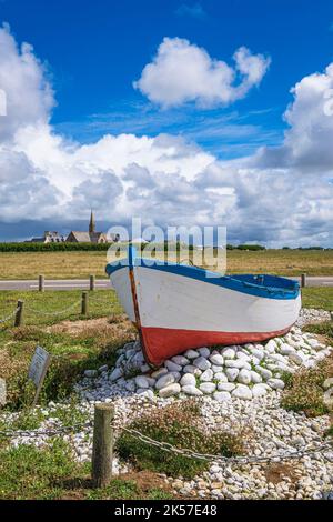 France, Finistere, Audierne Bay, Pouldreuzic, green algae pollution ...
