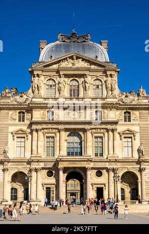 France, Paris, Louvre museum, Sully pavilion Stock Photo - Alamy
