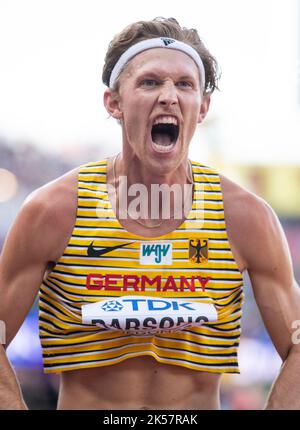 Sam Parsons of Germany competing in the men’s 5000m A race on day 6 of ...