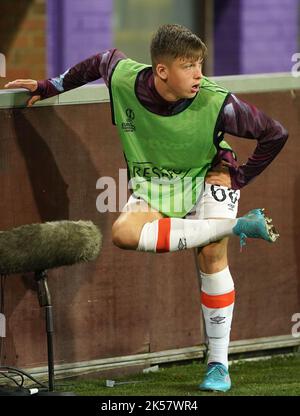 West Ham United's Oliver Scarles during the Premier League match at the ...