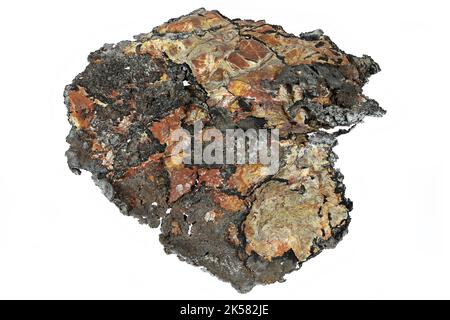 native copper from Ray, Arizona isolated on white background Stock ...