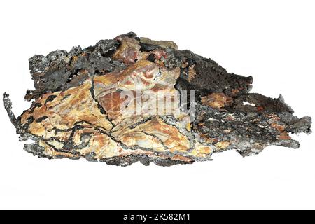 native copper from Ray, Arizona isolated on white background Stock ...