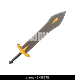 Metal Sword, straight swords, Asia sword, vector realistic sword ...