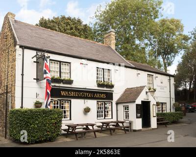 The Washington Arms pub in Washington Village, Tyne and Wear, England ...