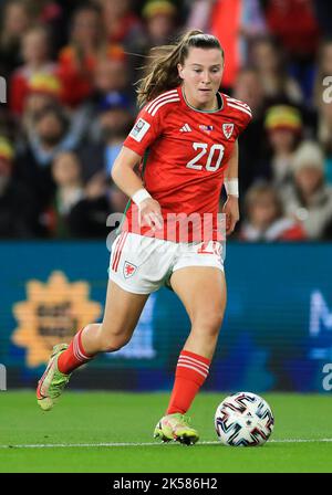 Wales’ Carrie Jones during the FIFA Women's World Cup play-off match at ...