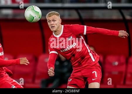ALKMAAR, NETHERLANDS - OCTOBER 6: Jens Odgaard of AZ during the UEFA ...