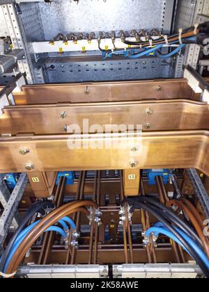 Main bus bar of a ship,MSB,bus bar,electrical busbar,power grid,3 phase ...