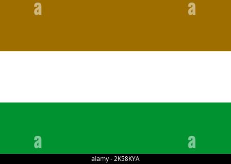 flag of Bantu peoples Xhosa people at cloudy sky background, panoramic ...