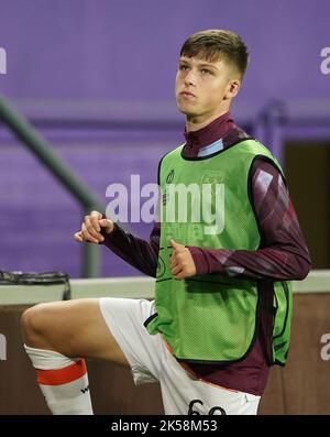 West Ham United's Oliver Scarles during the Premier League match at the ...
