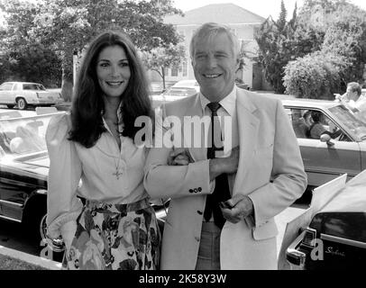 Alexis Adams and George Peppard at Chasen's in 1983 Credit: Ralph ...