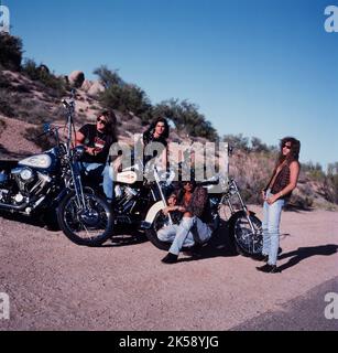 Lynch Mob photo session Arizona 1990 Credit: Ross Pelton/MediaPunch ...