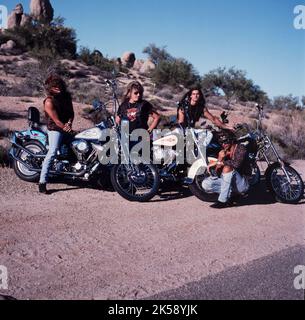 Lynch Mob photo session Arizona 1990 Credit: Ross Pelton/MediaPunch ...