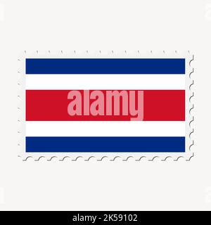 Costa Rica postage stamp clipart, stationery illustration vector Stock ...