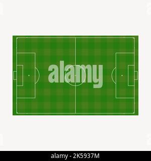 Soccer field sticker, sport illustration vector Stock Vector Image ...