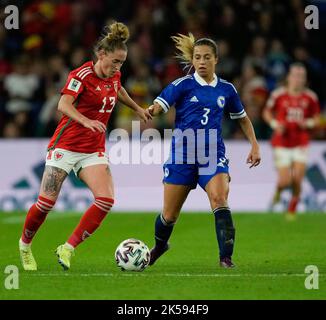 Cardiff, Wales, 6, October, 2022,Ena Sabanagic (Bosnia & Herzegovina ...