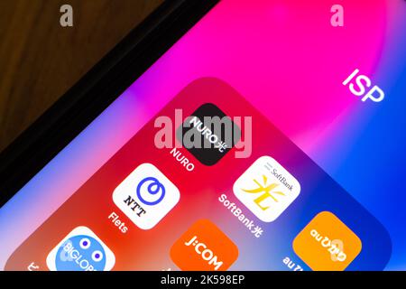 Japanese fiber-optic ISP Nuro Hikari and other ISP icons (SoftBank ...