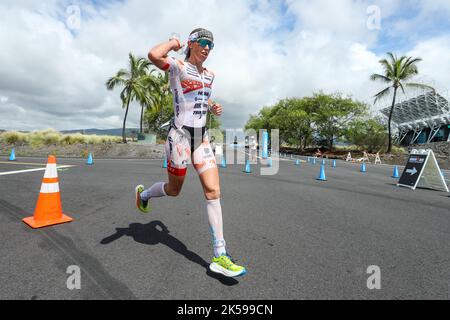 Swedish Lisa Norden pictured in action during the Hawaii Ironman women ...