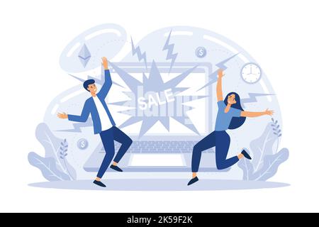 Flash sale online, sales index, forecast of future sales, special offer ...