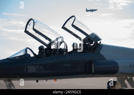 Maj. Gen. Phillip Stewart, 19th Air Force commander, engaged with ...