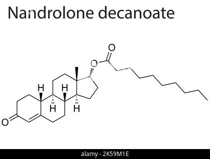 Nandrolone Skeletal Structure Molecule Vector Editable file Stock ...