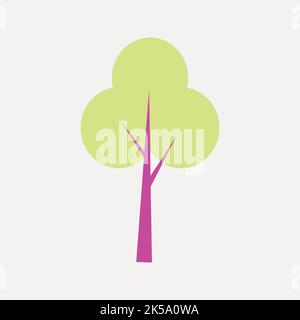 Lone tree clipart, botanical illustration vector Stock Vector Image ...
