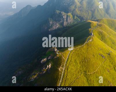 The early autumn scenery of Wugong Mountain Natural Scenic Area ...