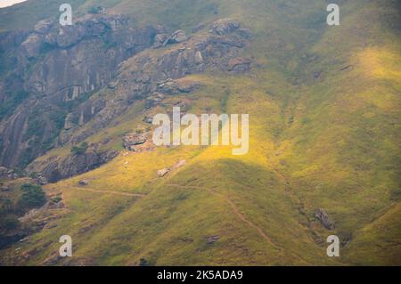 The early autumn scenery of Wugong Mountain Natural Scenic Area ...