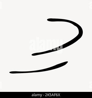 Comic moving effect collage element, black and white illustration ...