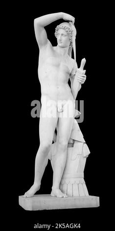 Ancient statue. Telemachus sculpture of Luigi Bienaime in the State Hermitage Museum ...