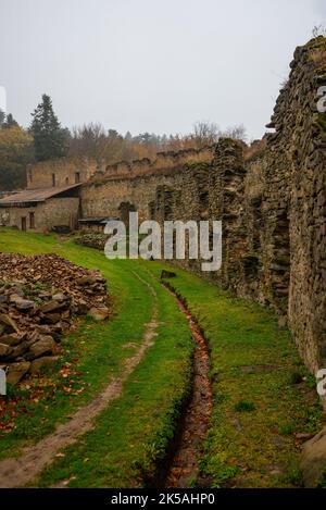 Ruins of the medieval Zborov (Makovica) Castle in Eastern Slovakia ...