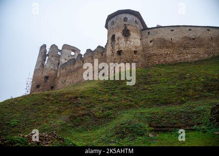 Ruins of the medieval Zborov (Makovica) Castle in Eastern Slovakia ...