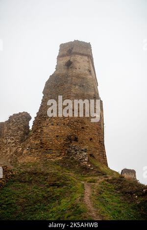 Ruins of the medieval Zborov (Makovica) Castle. Eastern Slovakia ...