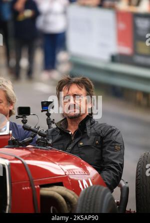 Richard Hammond in a vintage Riley at Shelsley Walsh speed hillclimb ...