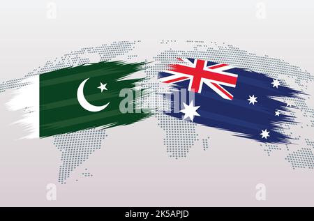 Map of Australian, sign silhouette. World Map Globe. Vector ...