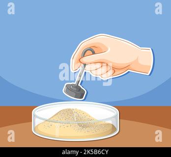 Thumbnail design with science experiment objects illustration Stock ...