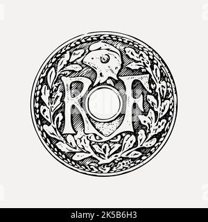Old coin clipart, vintage illustration vector Stock Vector Image & Art ...