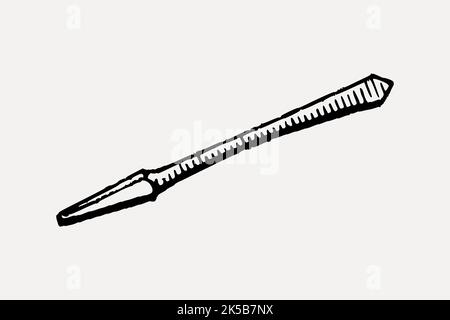 Drill bit clipart, vintage illustration vector Stock Vector Image & Art ...